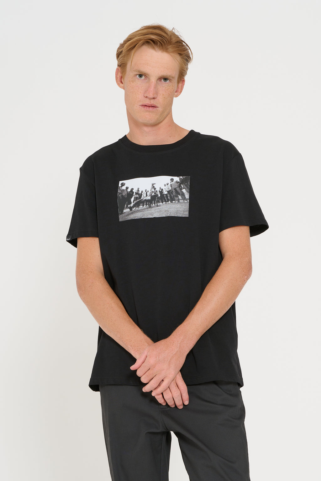Motto on the back T Shirt - black – Win Out Brand